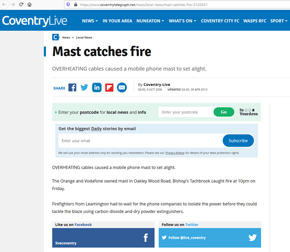 Phone Mast & Smart Meter Fires – A Global Public Safety Crisis ...